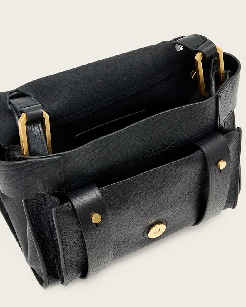 Ursa Leather Crossbody Bag Black | ALLSAINTS DE